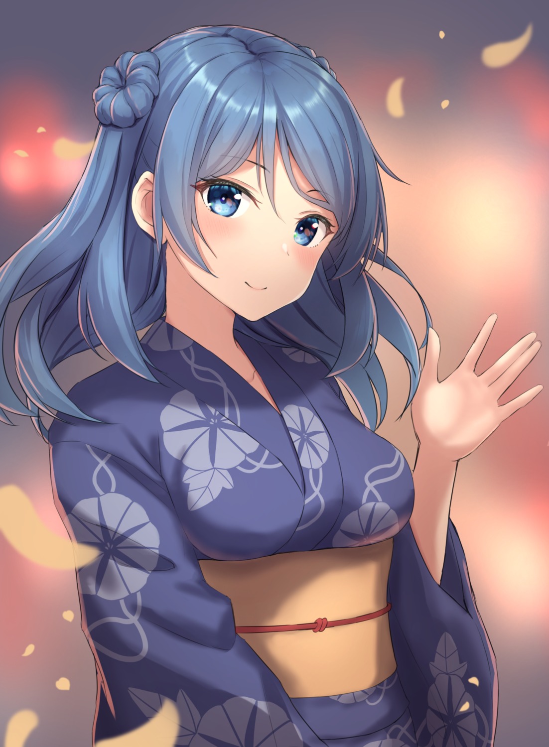 monoku kantai collection urakaze (kancolle) yukata | #866474 | yande.re